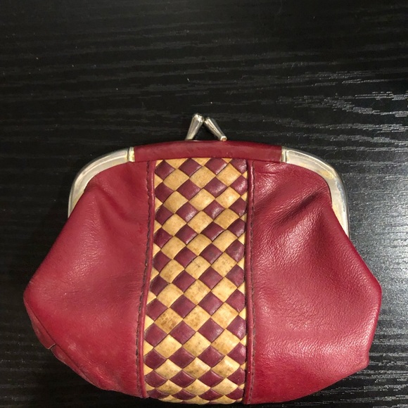 Bags | Vintage Red Leather Coin Purse | Poshmark